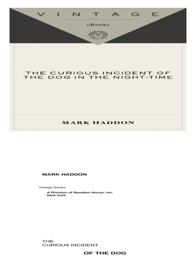 The Curious Incident of The Dog in The Night-Time (PDFDrive) Pages 1-50 ...
