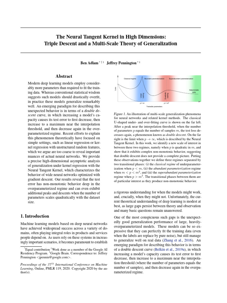ICML-2020-The Neural Tangent Kernel in High Dimensions - Triple Descent and A Multi-Scale Theory ...