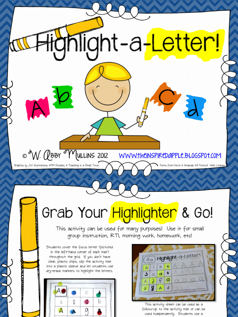 Highlight ALetter Letter Identification | PDF