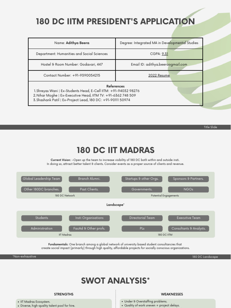180 Dc President App Pdf Business Business Economics