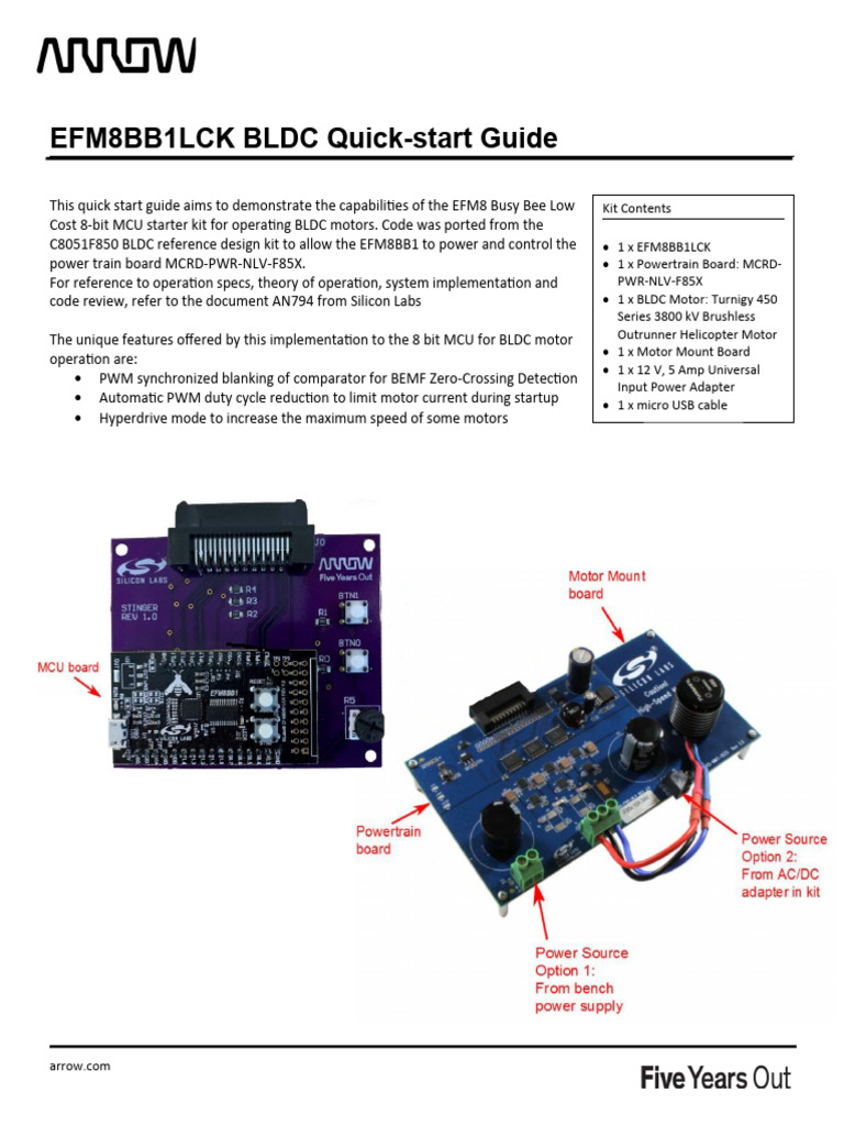EFM8BB1LCK BLDC Quickstart Guide | PDF | Computers