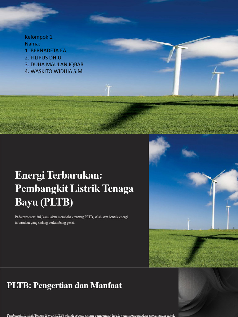 Energi Terbarukan Pembangkit Listrik Tenaga Bayu PLTB | PDF