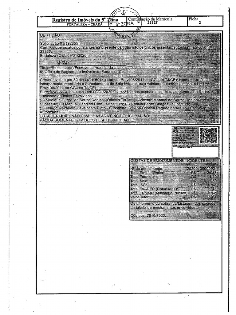 Documento Matricula Do Imovel | PDF