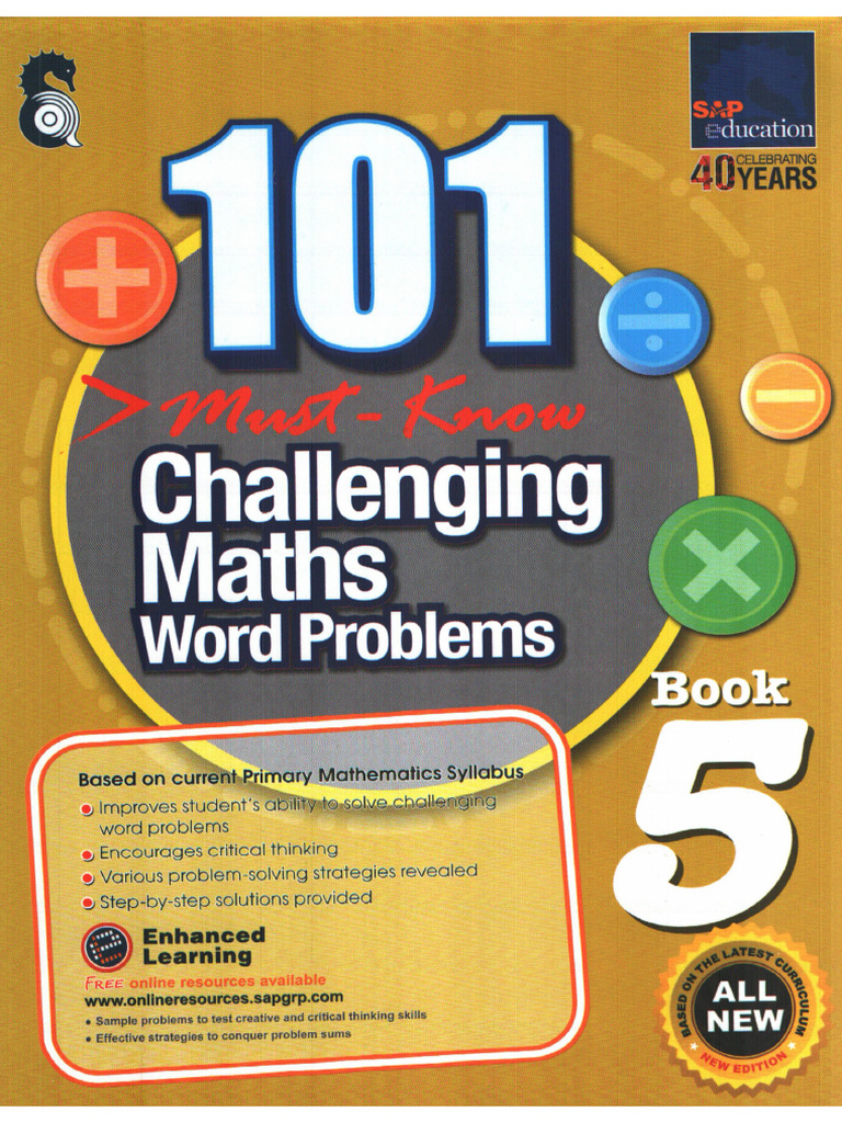 101 Challenging Math Word Problems Book 5 | PDF