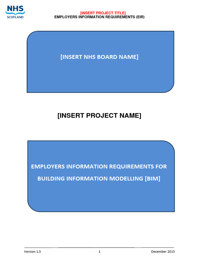 Nhsscotland Bim Eir Template | Download Free PDF | Building Information ...
