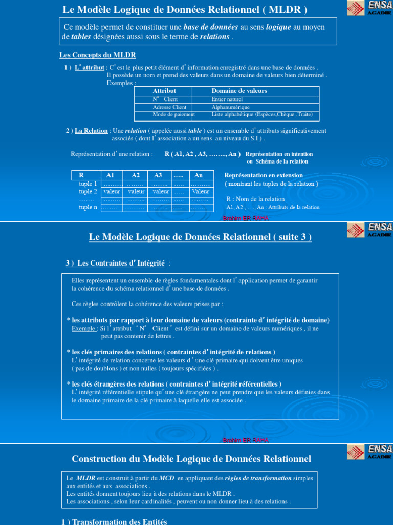 12 - Cours MLD Et Langage SQL | PDF