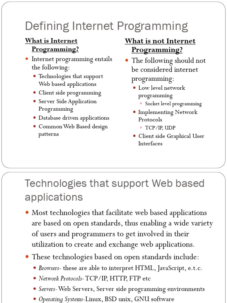 Introduction To Web Application Fundamentals | PDF | World Wide Web ...