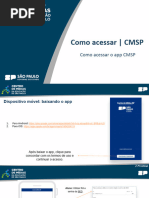 Como Acessar o CMSP Web Passo a Passo | PDF