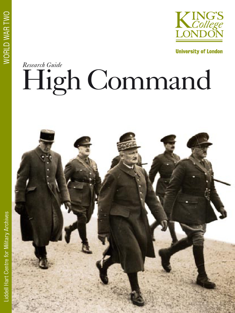 Highcommand 02 | PDF | Allies Of World War II | Commander In Chief