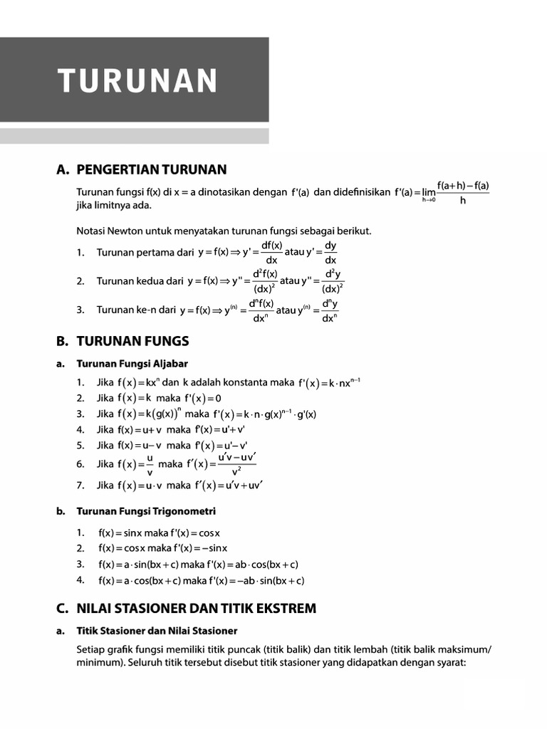 Turunan 2 Dan 3 | PDF
