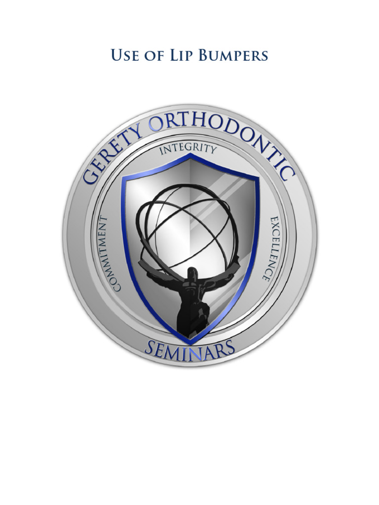 Use of Lip Bumpers | PDF | Mouth | Dentistry Branches