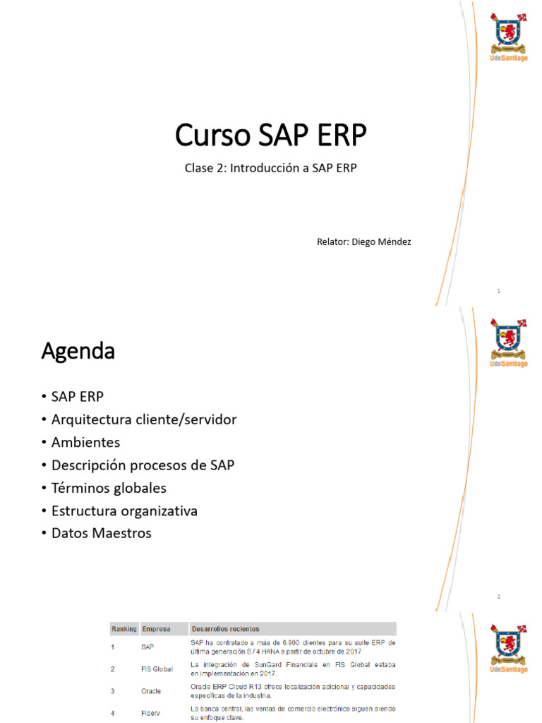 Introducción al Curso SAP ERP | PDF | Contabilidad | Almacén