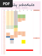 Daily Schedule Template | PDF