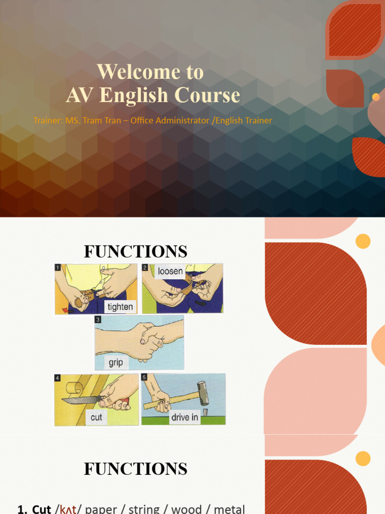 Unit 05 - Tool Functions | PDF | Foreign Language Studies | Home & Garden