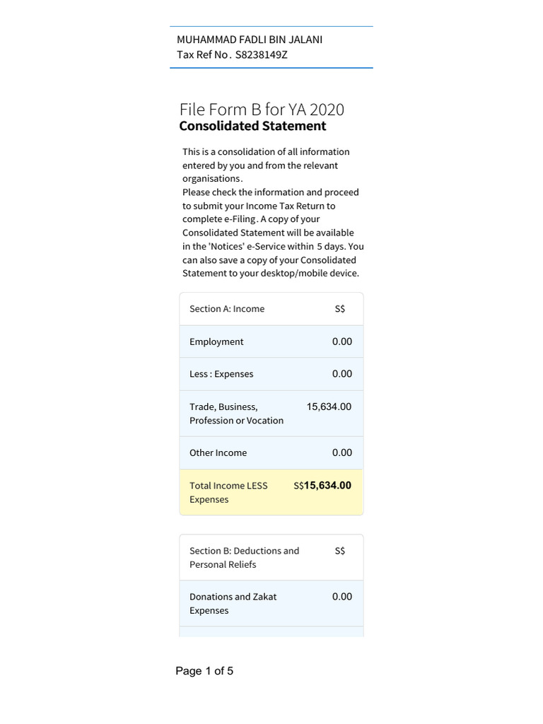 Noa 2020 | PDF | Taxes | Sole Proprietorship
