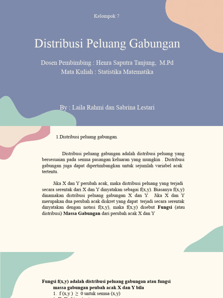 Tugas Statmat Rahmi Dan Sabrina | PDF | Metode & Bahan Ajar