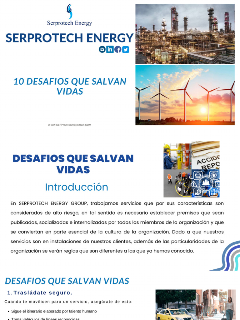 Desafios Que Salvan Vida Serprotech Energy Group | PDF