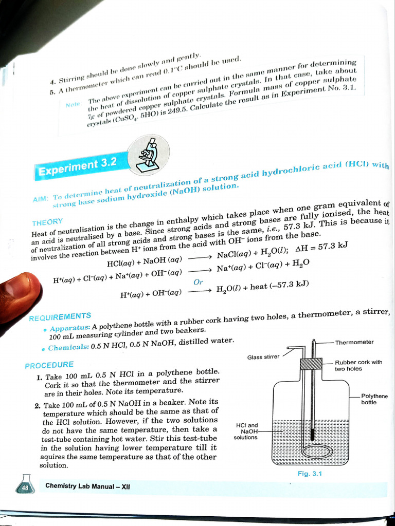 Chemistry Lab Manual | PDF