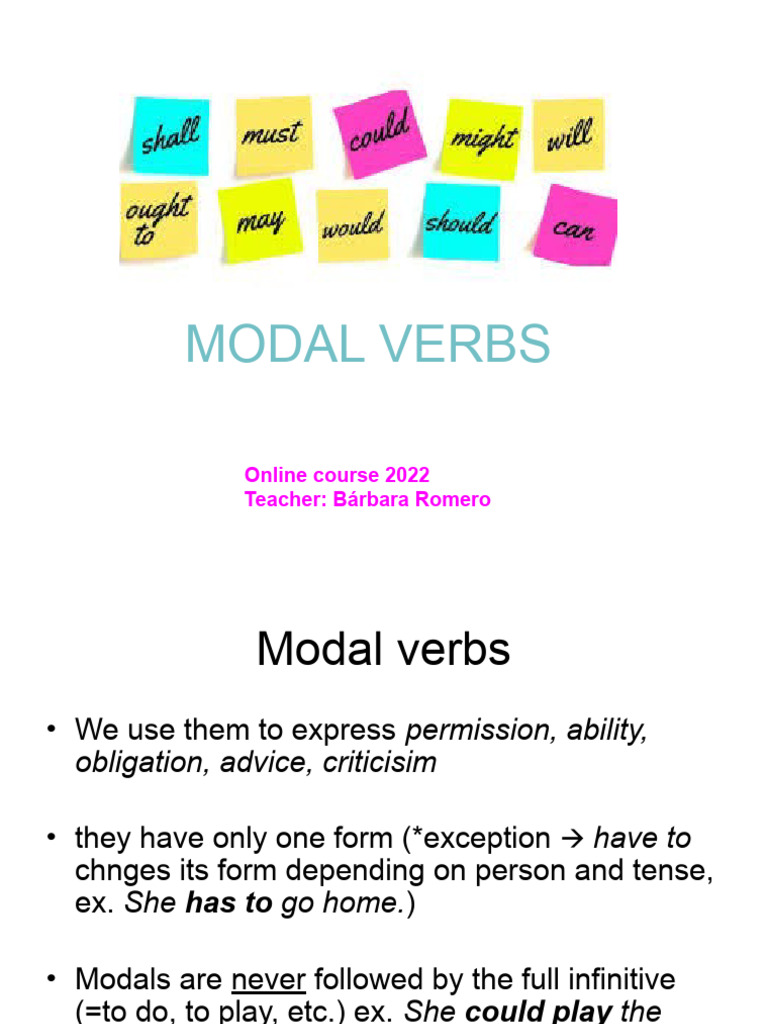 Modal Verbs - Upperintermediate | PDF | Verb | Linguistic Typology