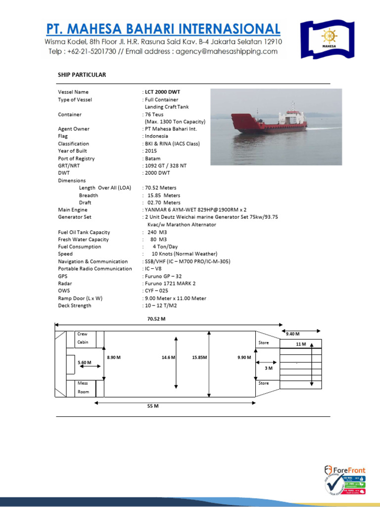 LCT 2000DWT - Mbi | PDF