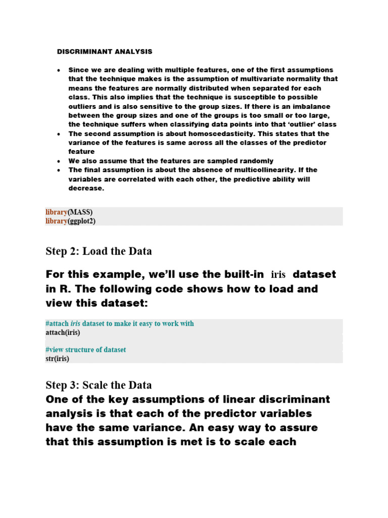 R Code For Discriminant and Cluster Analysis | PDF | Teaching Methods ...