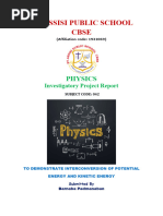 Physics Investigatory Project Class 11 | PDF | Science & Mathematics