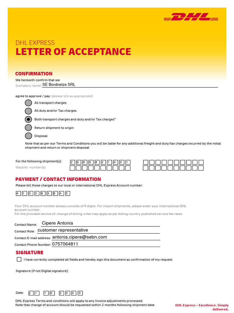 Loa DHL Express en v14 | PDF | Finance & Money Management | Law