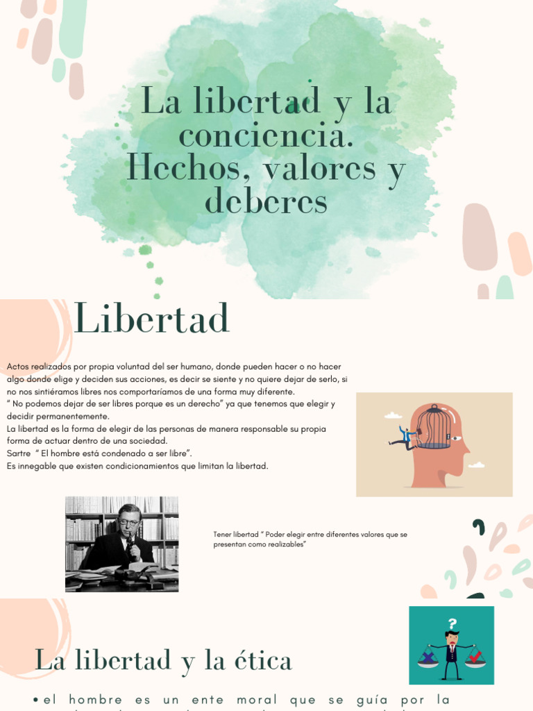 La Libertad y La Conciencia. Hechos, Valores y Deberes - Compressed | PDF | Moralidad | Libertad
