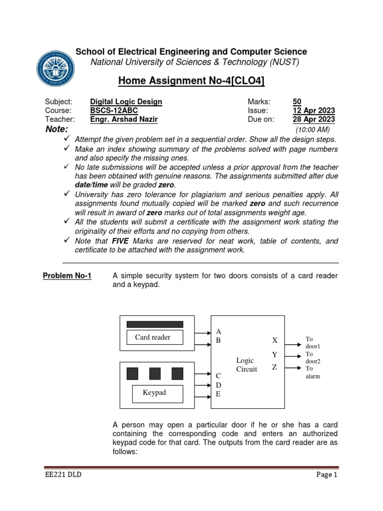 Home Asgn4 BSCS 12ABC | PDF | Electronic Engineering | Electrical Engineering