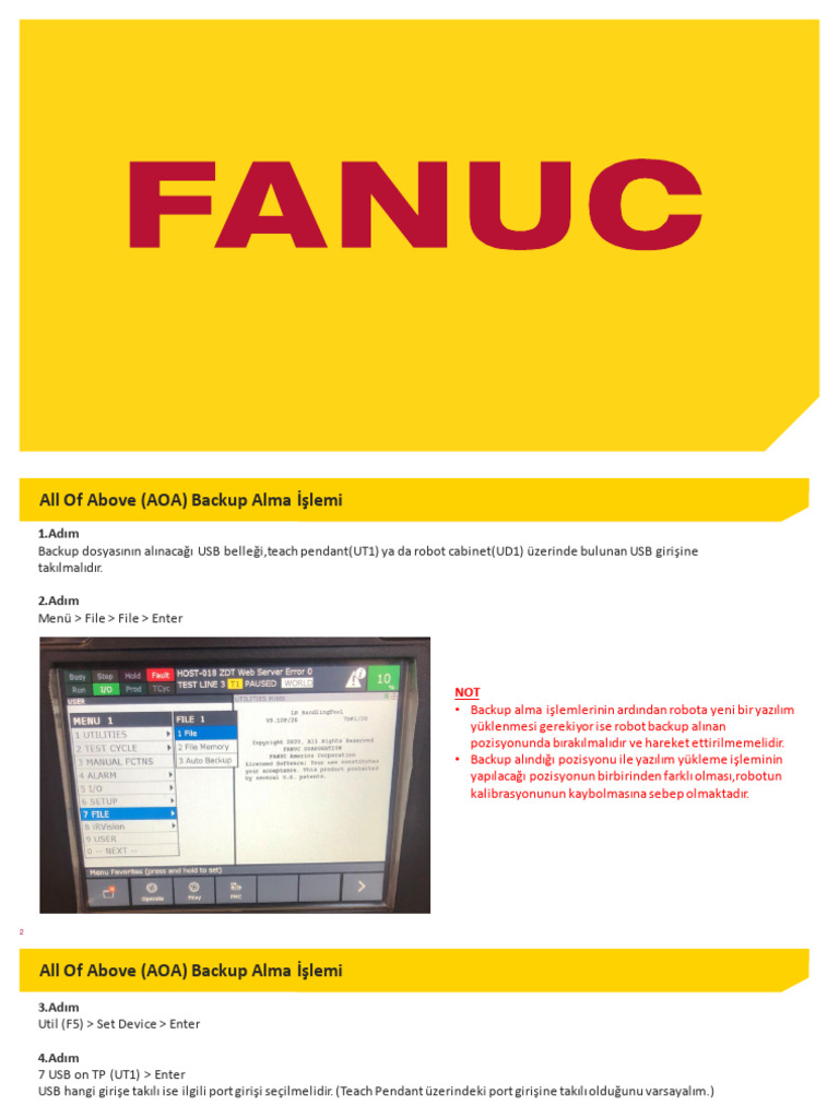 AOA&Image Backup Fanuc | PDF