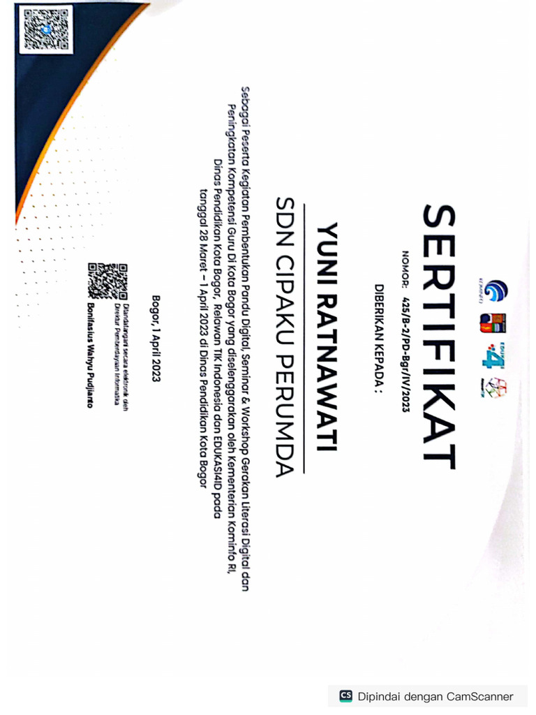 Sertifikat Pandu Digital | PDF