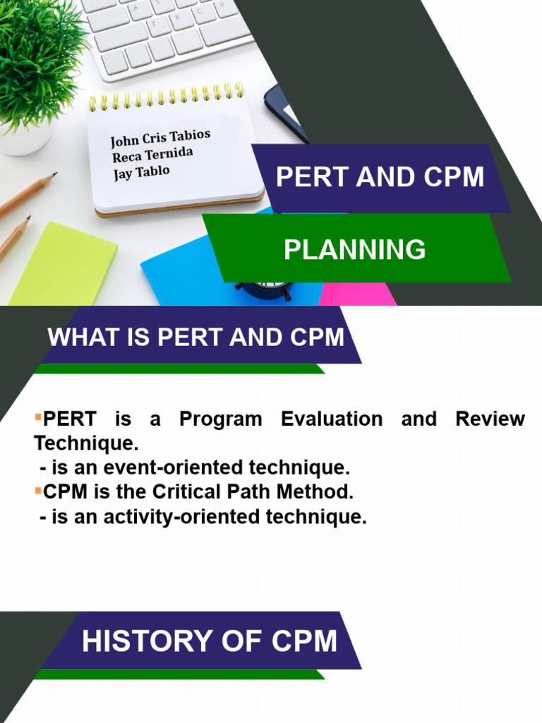 PERT and CPM: Techniques in Project Management | PDF | Finance & Money ...
