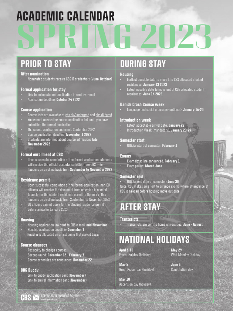 Academic Calendar Spring 2023 | PDF