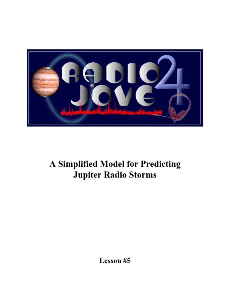 A Simplified Model For Predicting Jupiter Radio Storms | PDF | Jupiter ...