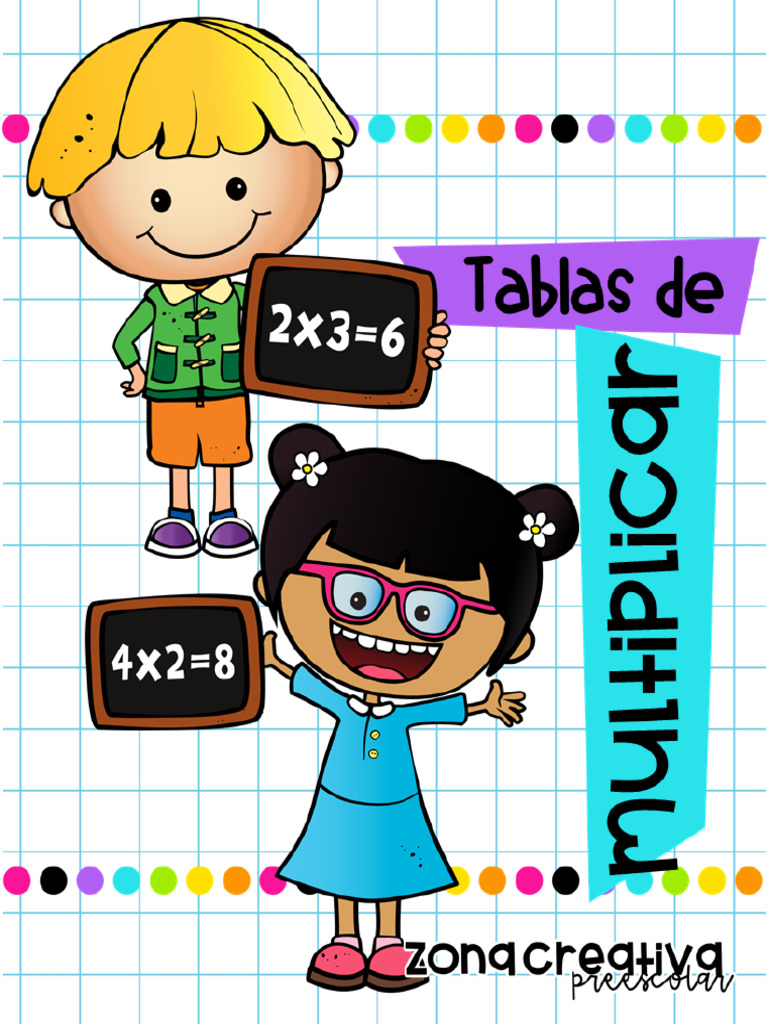 Cuaderno Interactivo Tablas de Multiplicar Recopilado Por Materiales ...