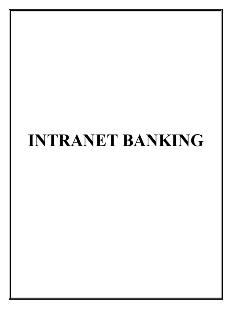Intranet Banking | PDF