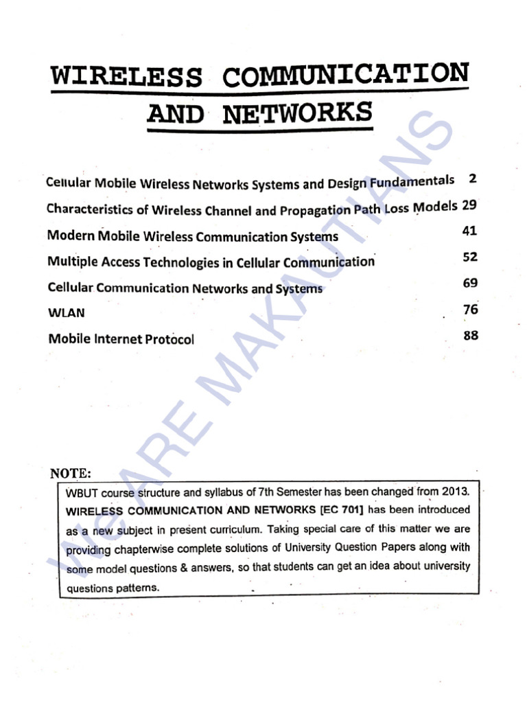 Part1 Mobile Communication | PDF