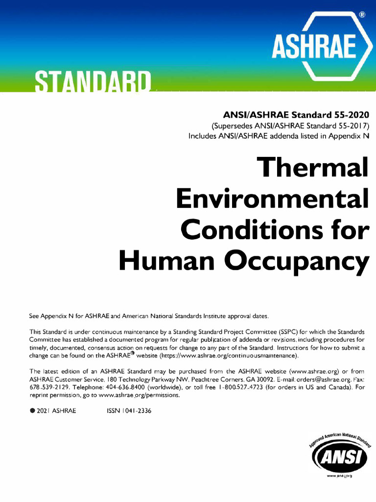 Ashrae 55-2020 | PDF