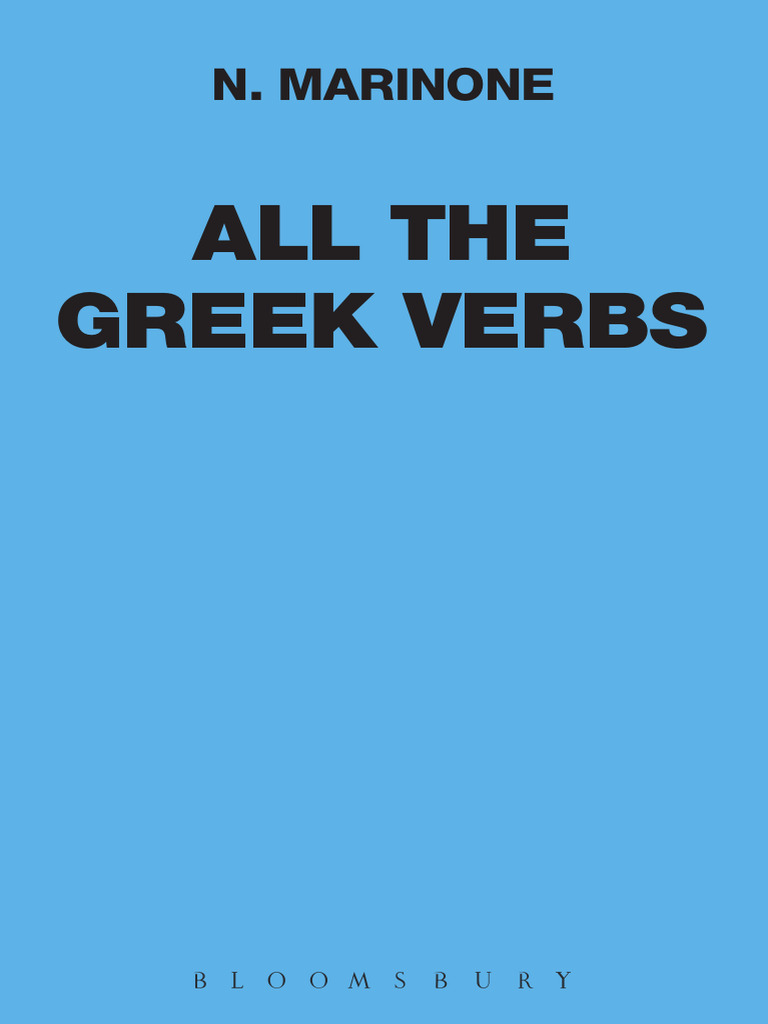 Comprehensive Greek Verbs Guide | PDF | Latin | Linguistics