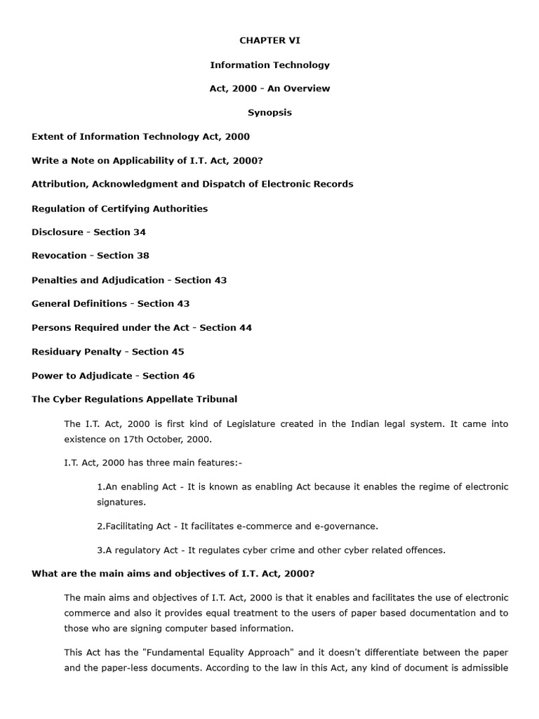 Chapter 6 - Information Technology | PDF | Public Key Cryptography | Tribunal