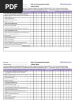 Light Vehicle Daily Inspection Checklist | PDF | Technology & Engineering