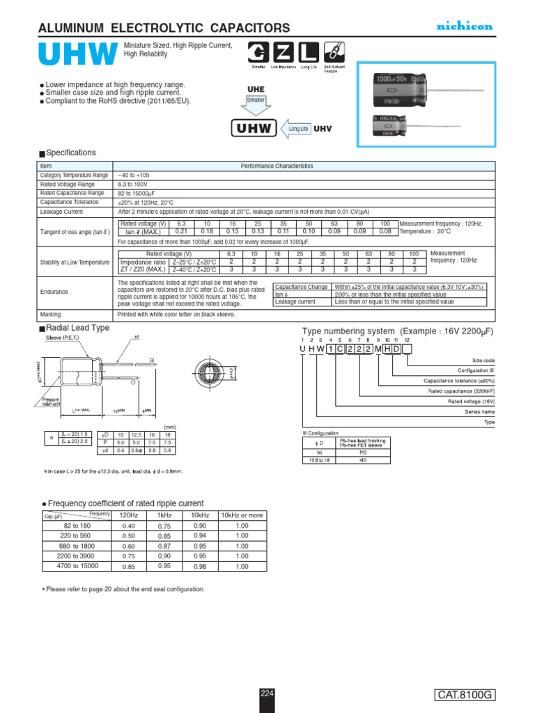E Uhw 883813 | PDF | Capacitor | Electrical Components