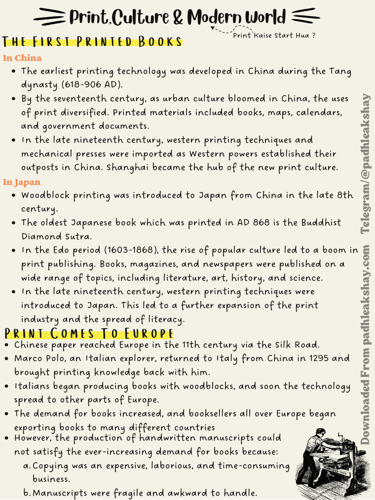 PrintCulture-ModernWorld History-1 2 | PDF | Printing | Books