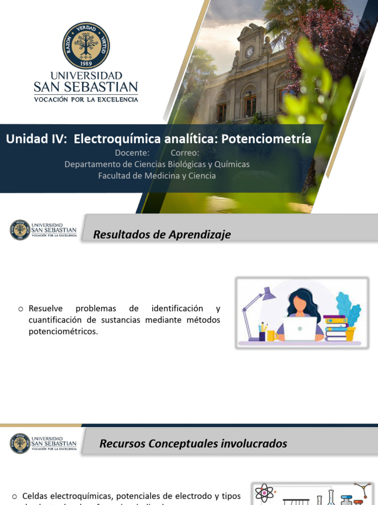 Potenciometría: Métodos y Electrodos | PDF | Ph | Concentración