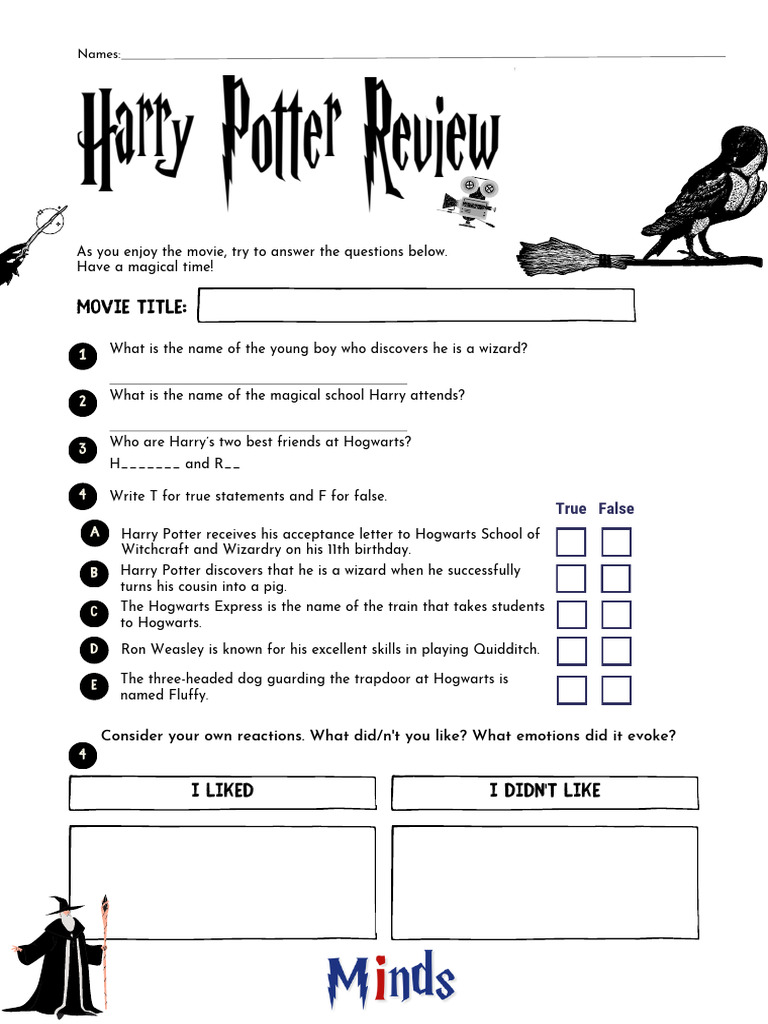 Handout Harry Potter | PDF