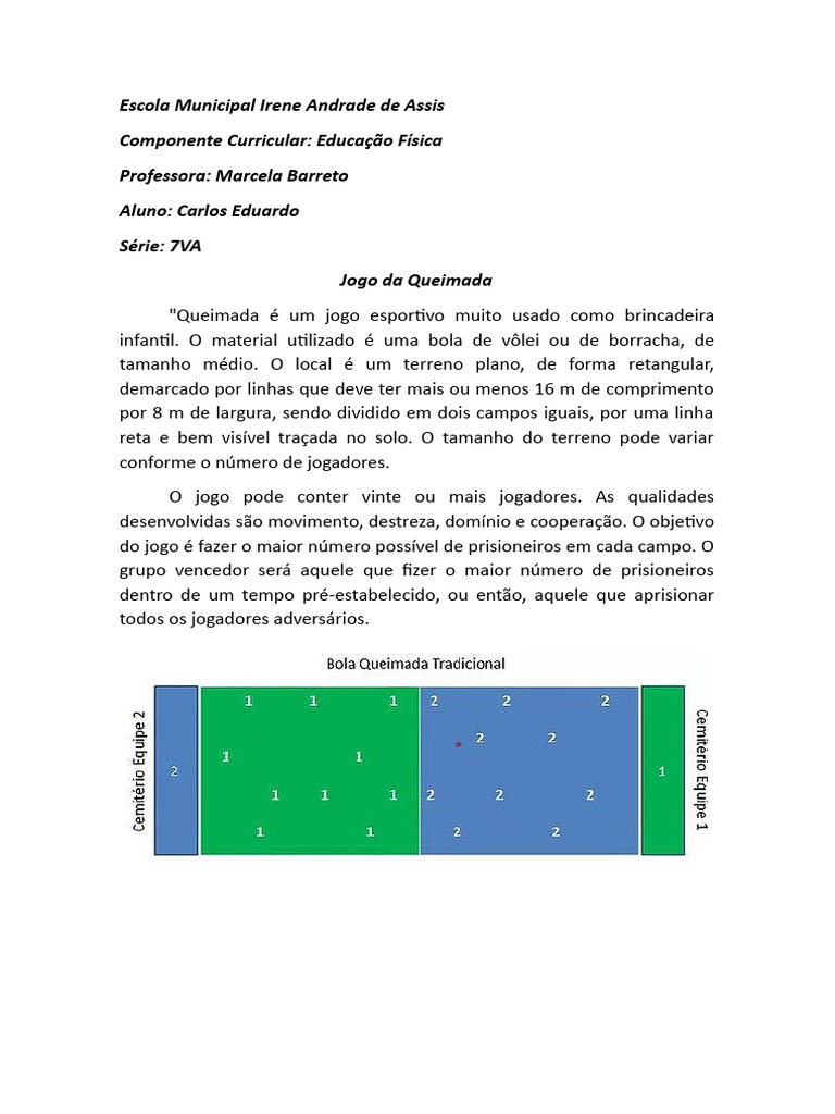 Texto e Atividade Da Queimada Carlos Eduardo | PDF