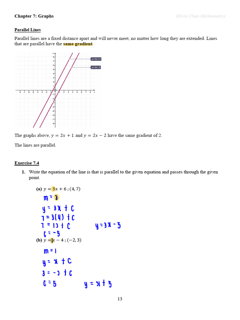 Chapter 7 - Graphs (Ex 7.4 - Ex 7.6) Answers | PDF | Euclidean Geometry | Euclid