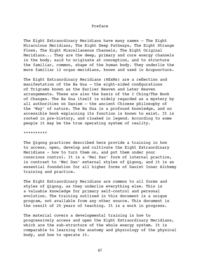 Prefacetothe Eight Extraordinary Meridians | PDF | Qigong | Meridian ...