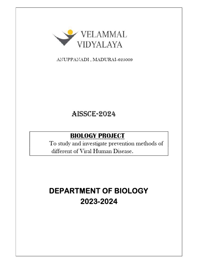 Mukilan Bio Project | PDF
