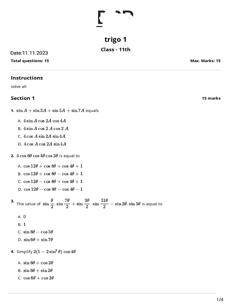 Trigo dpp2 - 231106 - 174557 | PDF | Teaching Methods & Materials